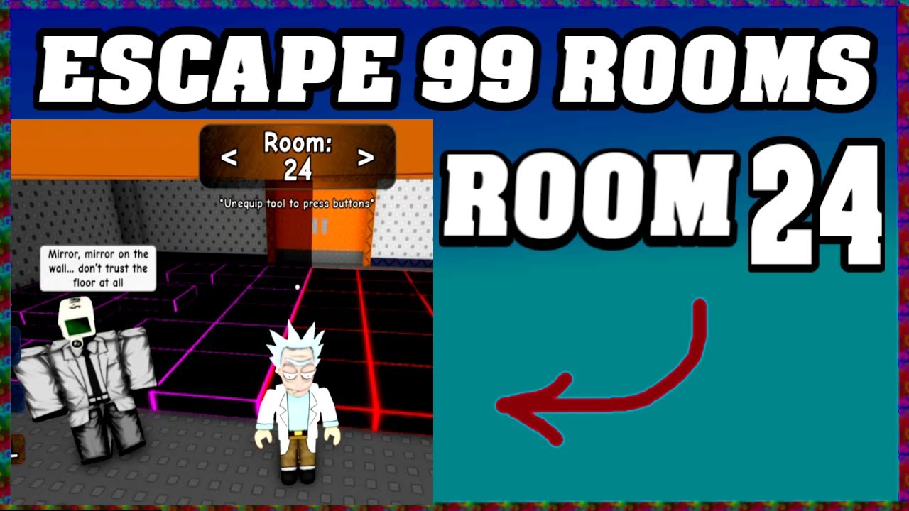 ROOM 24 ESCAPE 99 ROOMS Roblox Walkthrough [Full Guide English] 🗝️ ...