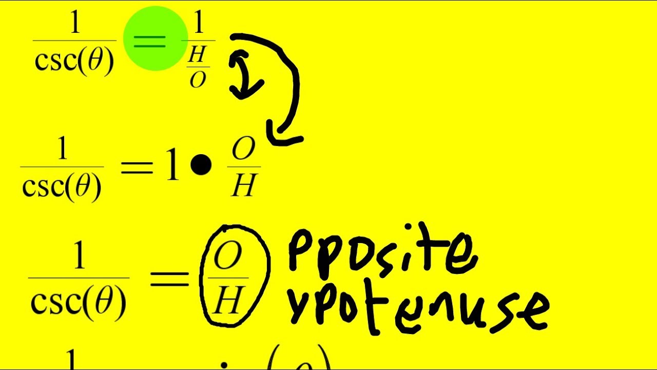 1 Over Csc(x) Explained - YouTube