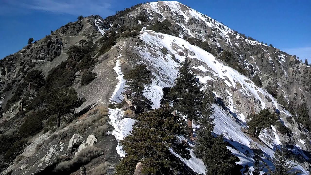 Icy Devils Backbone Section to Mt Baldy 2015 - YouTube