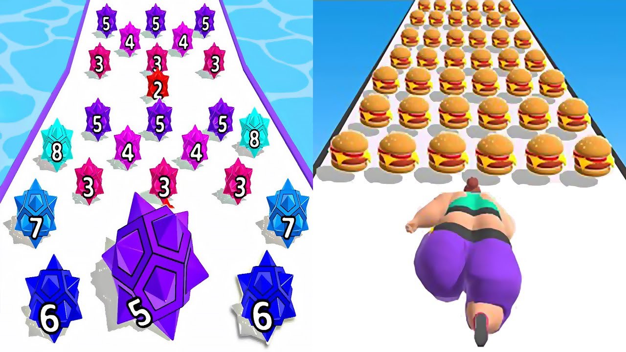 MAX LEVELS Marble Run VS Fat 2 Fit game - All Levels Gameplay ...