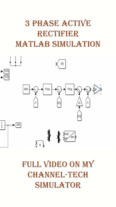 3 PHASE ACTIVE RECTIFIER MATLAB SIMULATION #shorts - YouTube