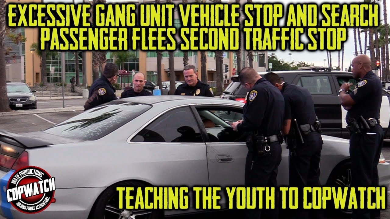 Gang Unit Vehicle Stop & Search | Passenger Flees Second Stop ...