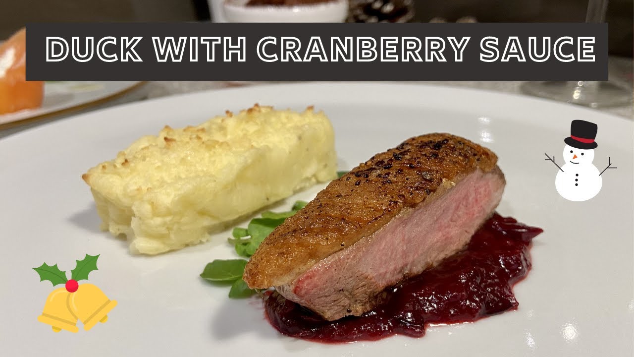 duck with cranberry sauce | christmas recipe (easy recipe) - YouTube