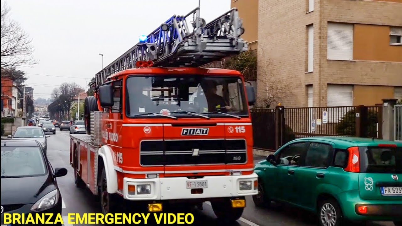 [RARE!] Autoscala Fiat 160 NC Vigili del fuoco Cantù in emergenza ...