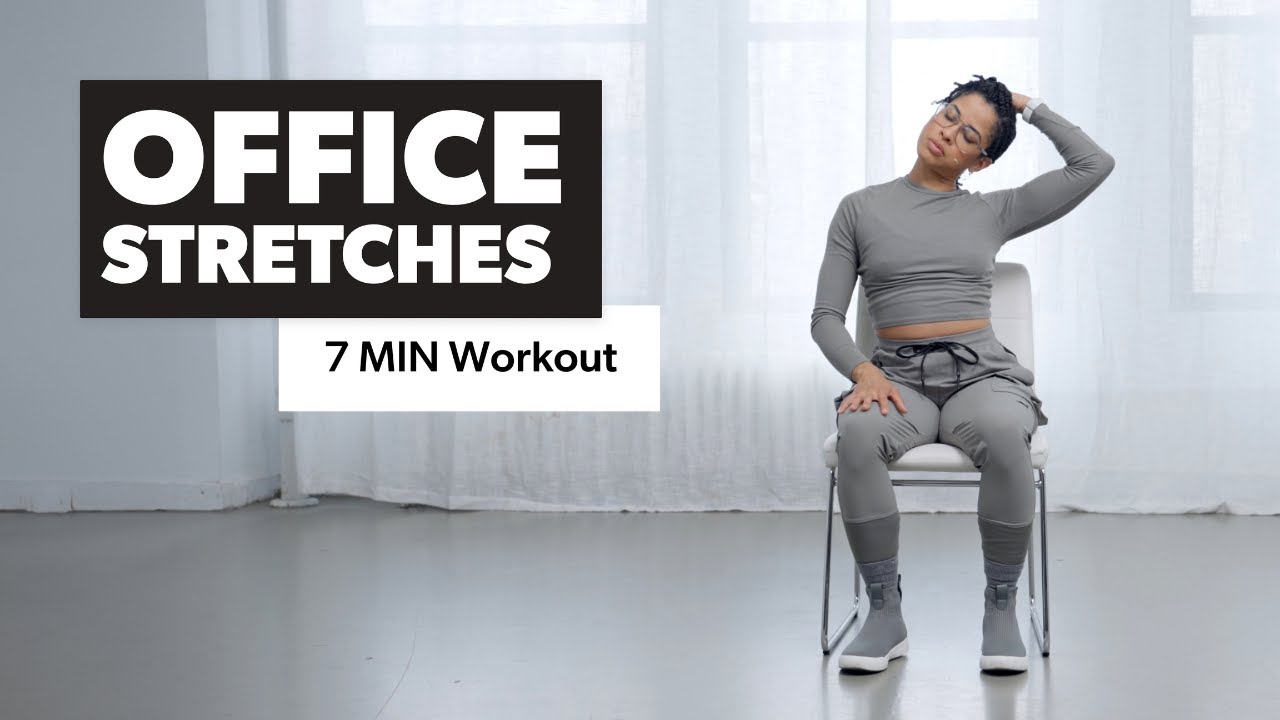 Stretch Break | Stretches at your desk | 7 min - YouTube