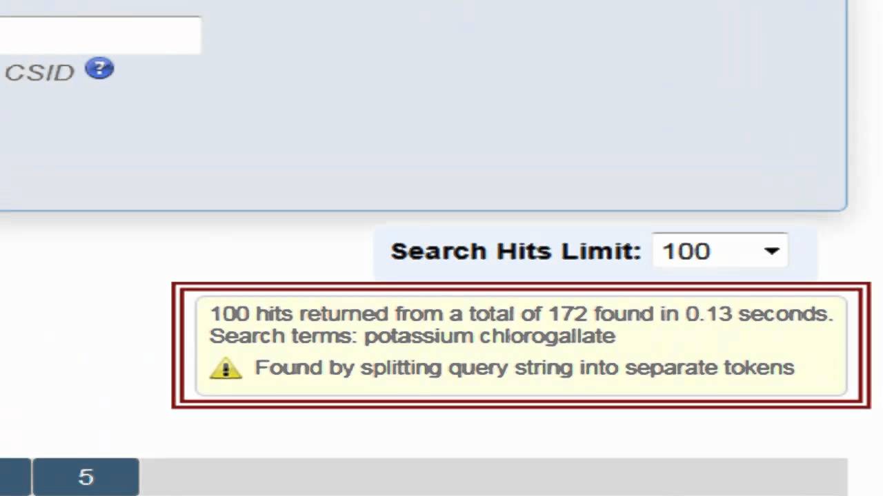 ChemSpider: Simple search tutorial - YouTube
