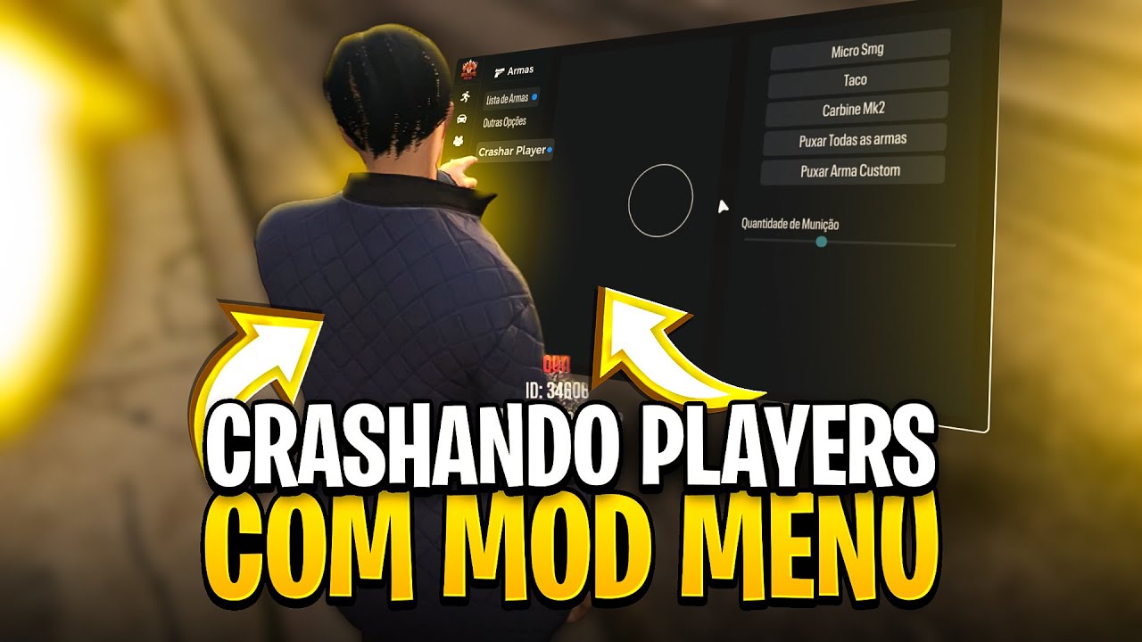 USEI NOVA FUNÇÃO DO MOD MENU PRA CRASHAR JOGADORES GTA RP - YouTube