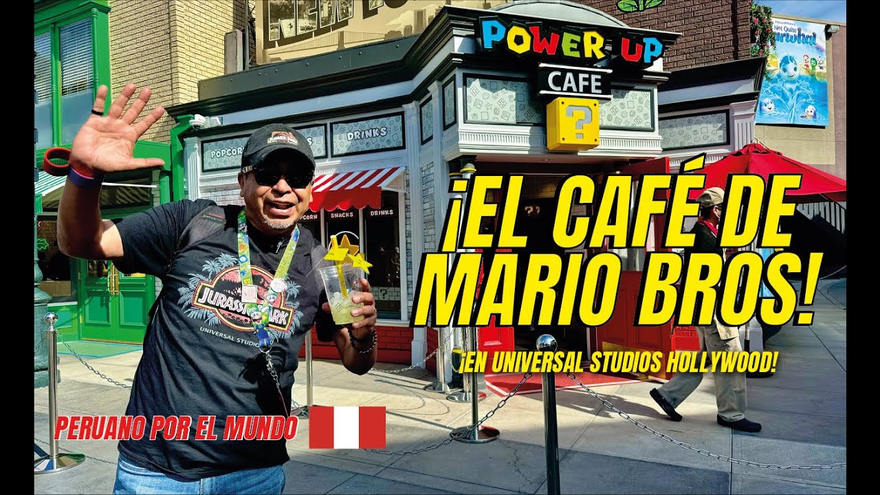 ¡EL CAFÉ DE MARIO BROS! - CONOCELO EN UNIVERSAL STUDIOS HOLLYWOOD - YouTube