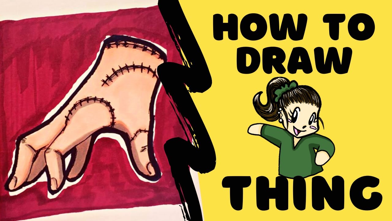 HOW TO DRAW - Thing (Netflix's Wednesday) - YouTube