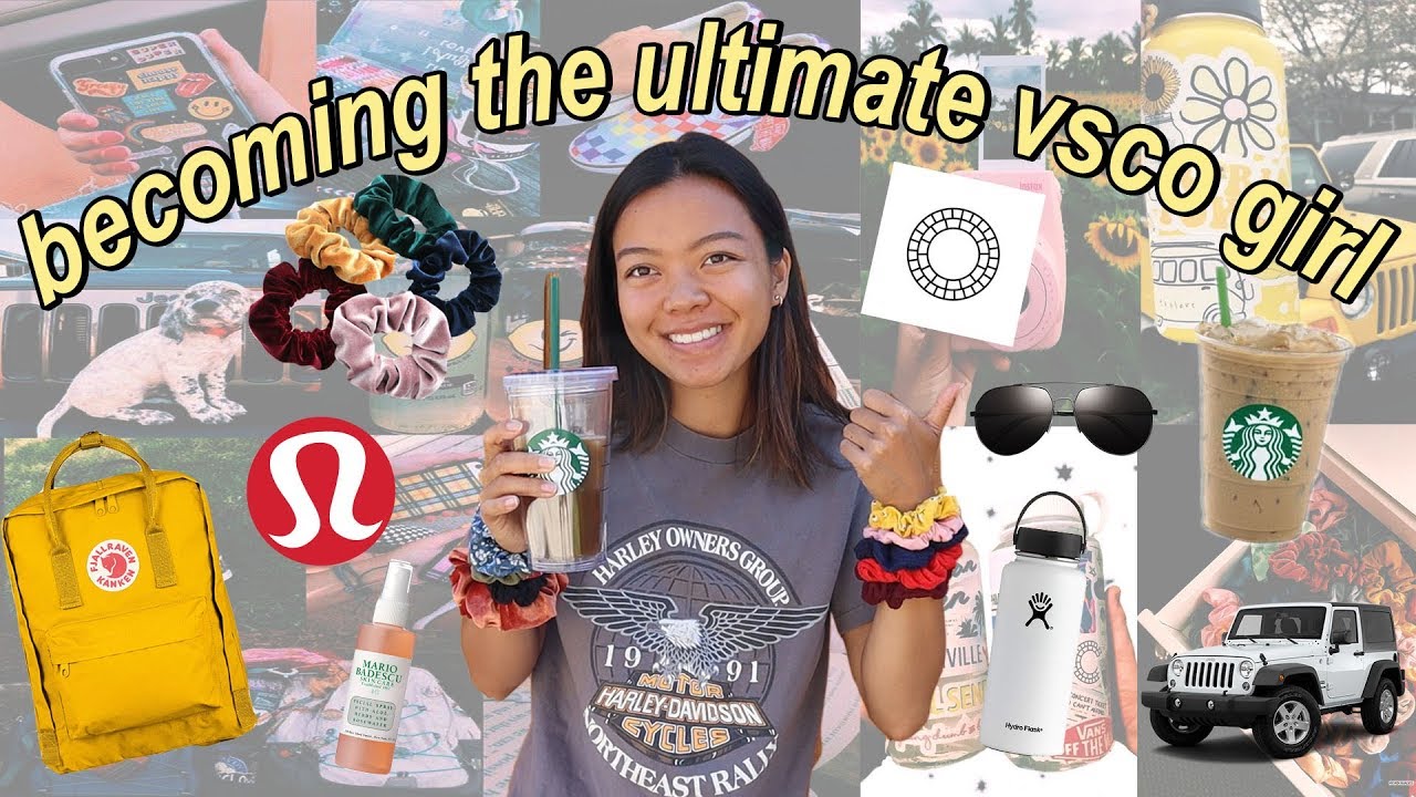 Becoming the Ultimate VSCO Girl (basic teen transformation) - YouTube