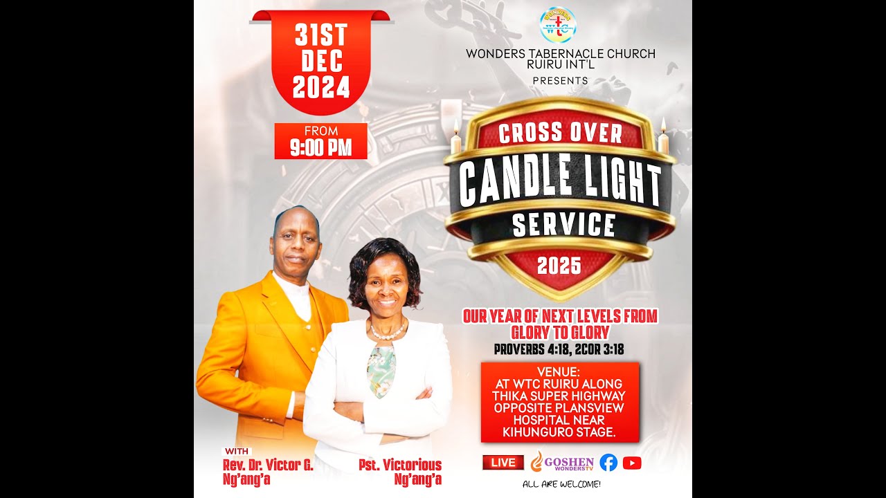 CANDLE-LIGHT CROSSOVER SERVICE INTO 2025 || OUR YEAR OF NEXT LEVELS ...