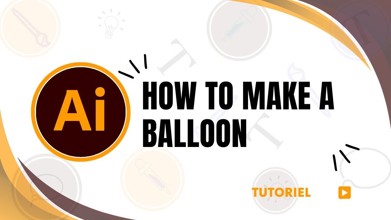 How to make a balloon in Illustrator - YouTube
