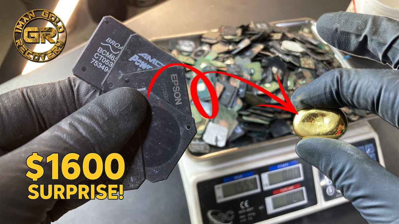 Gold Recovery from Computer Parts – $1600 Surprise!" - YouTube