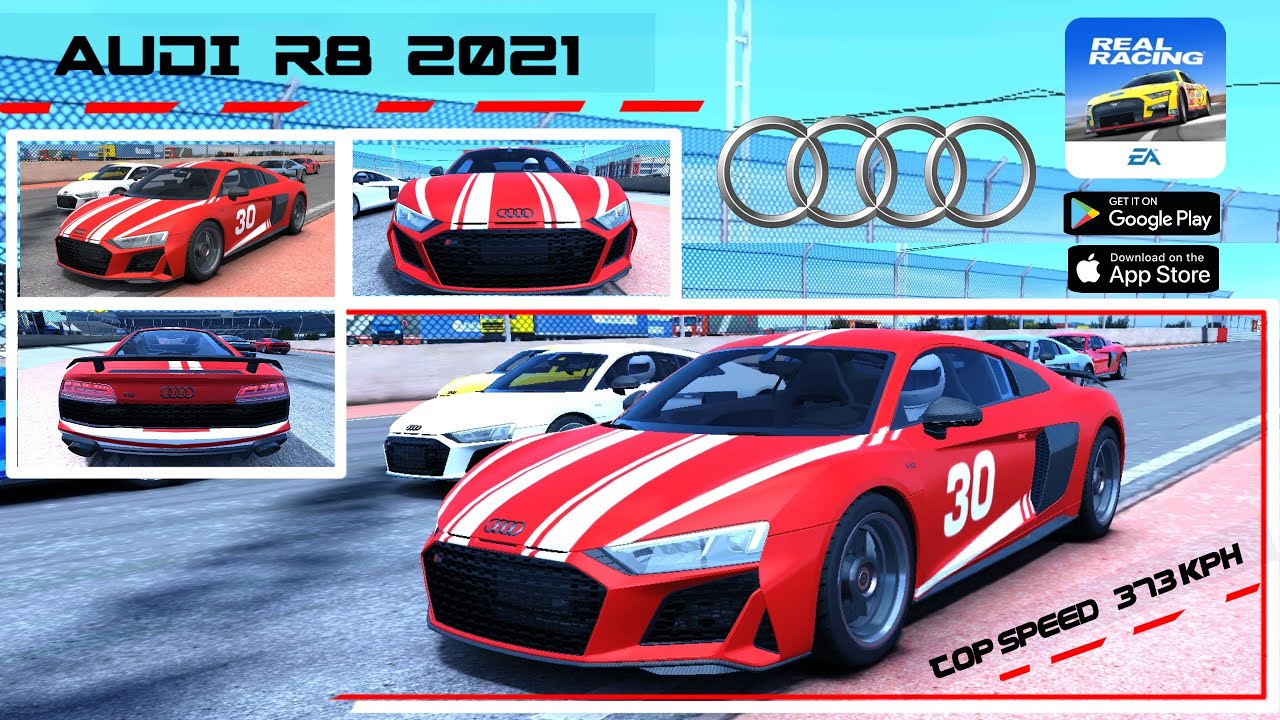 Audi R8 2021| Top speed 373 KPH |#audir8 #Audi #car #realracing3 #rr3 # ...