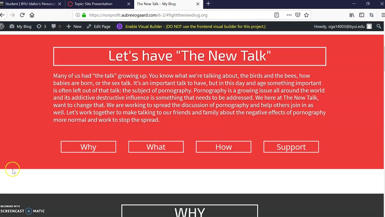 "The New Talk" Website Presentation - YouTube