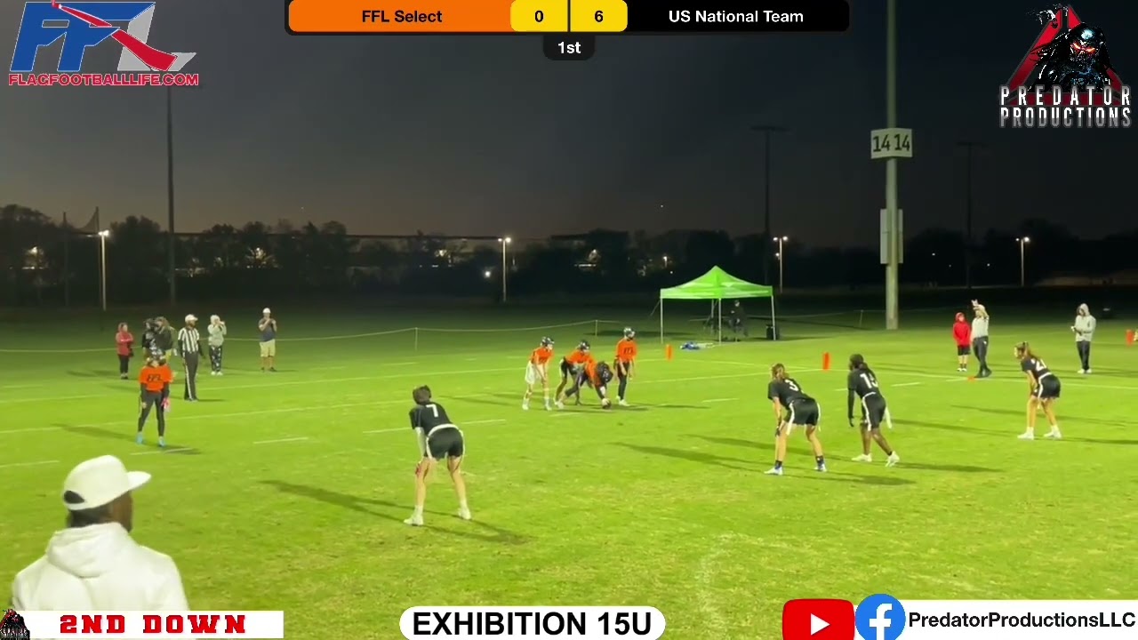 Flag Football Life Championships 15u Exhibition: USA National Team vs ...
