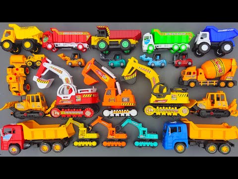 Kendaraan kontruksi, Excavator besar, Excavator hammer, Excavator grapple, bulldozer, Slender, beko