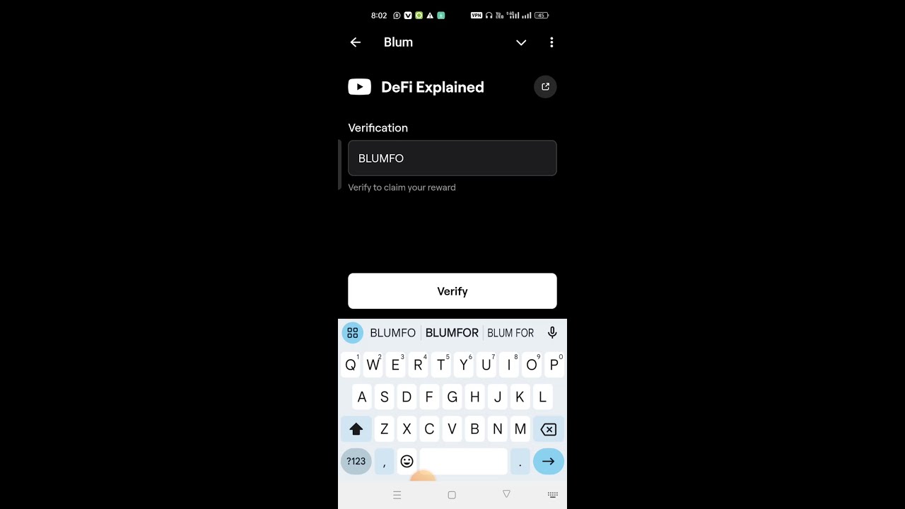 DeFi Explained BLUM CODE | BLUM Verify Code - YouTube