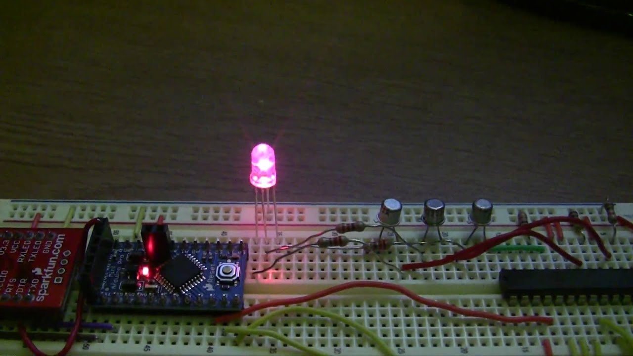 Blum 16 - SPI Digital Potentiometer Tri-Color LED Fading - YouTube