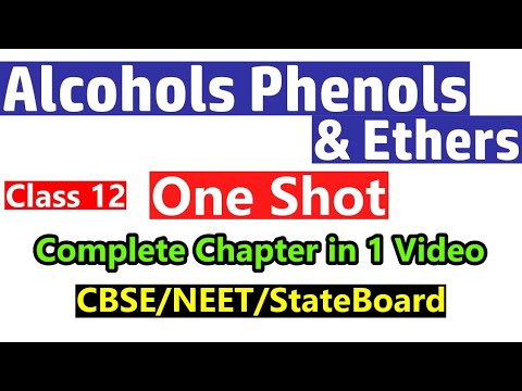alcohols phenols and ethers class 12 one shot | All Concepts, Tricks & PYQs | CBSE 2022-23 - YouTube