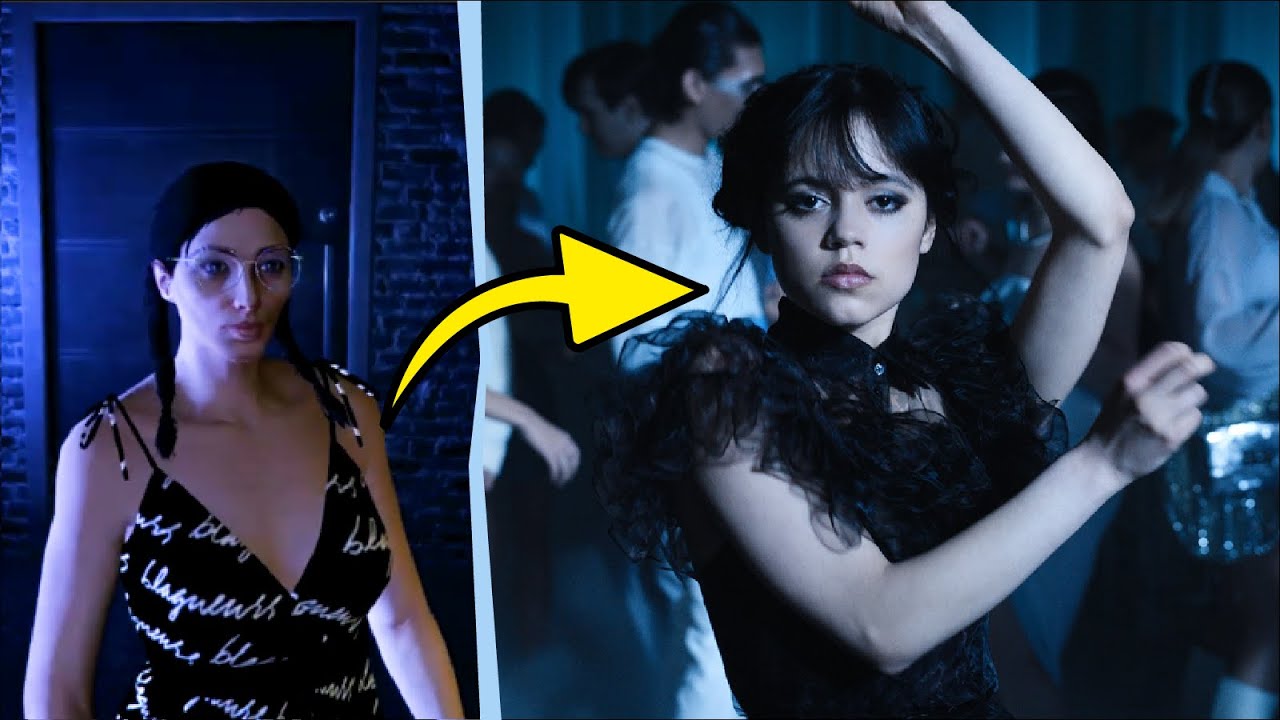 WEDNESDAY DANCE SCENE When You Cant Afford NETFLIX?! - YouTube