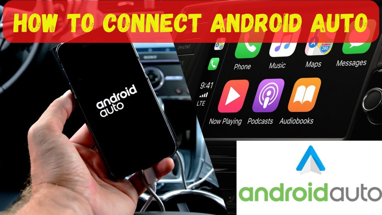 Android Auto connection in Android Car player. Android Car player me ...