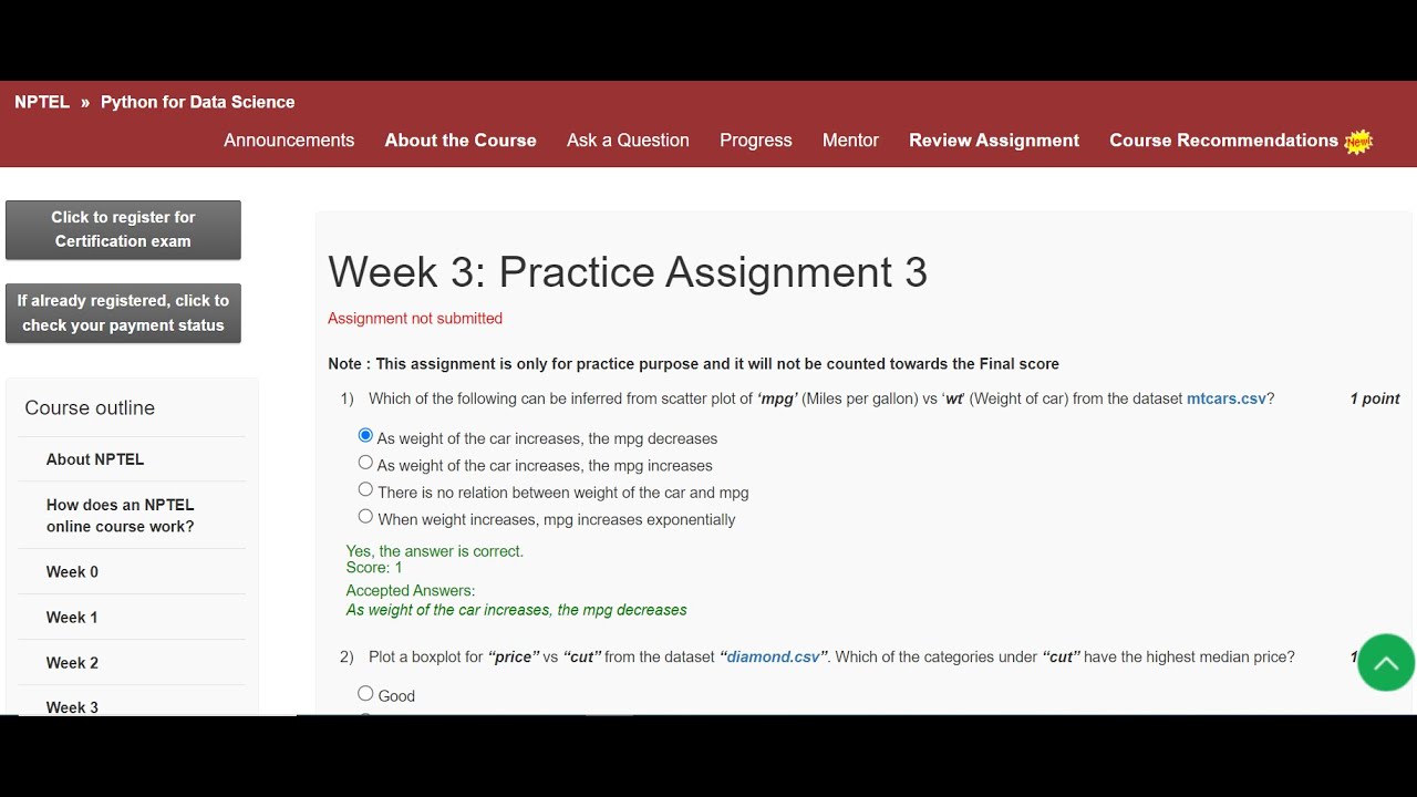 Nptel Python For Data Science Week 3 Practice Assignment 3 Solution