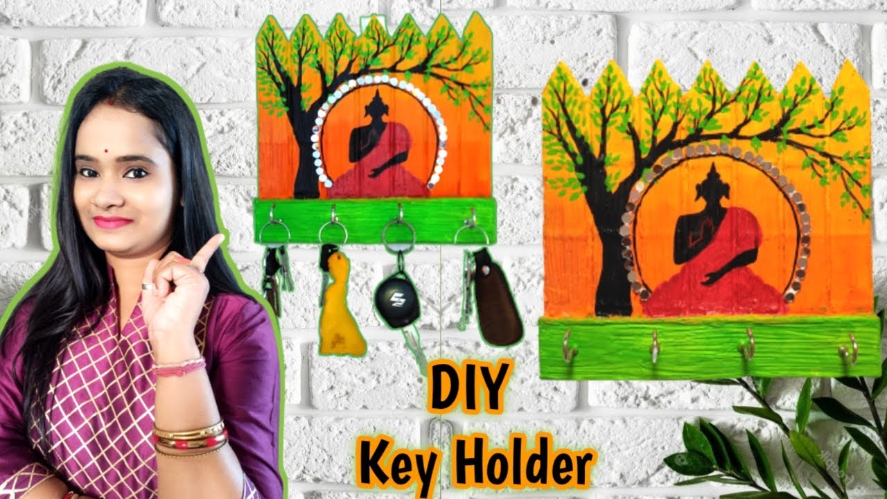 Key Holder Craft | Beautiful Key Holder From Waste Material | - YouTube