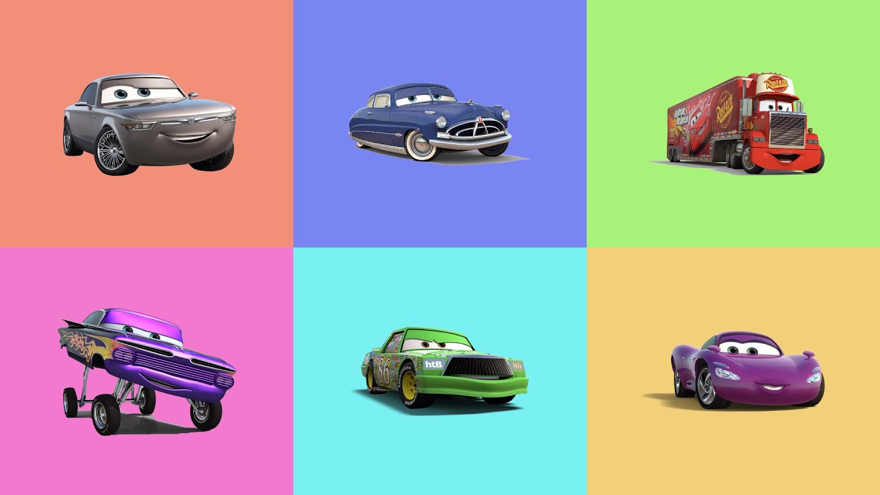 Let's play! Sterling, Doc Hudson, Mack, Ramone, Chick Hicks, Holley ...