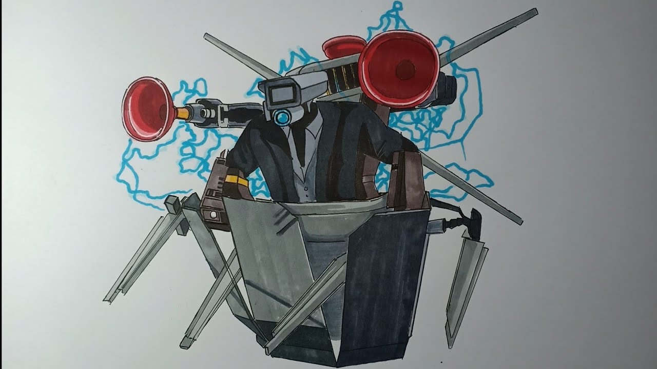 How To Draw Plungerman is Back In Skibidi Toilet 63 - YouTube