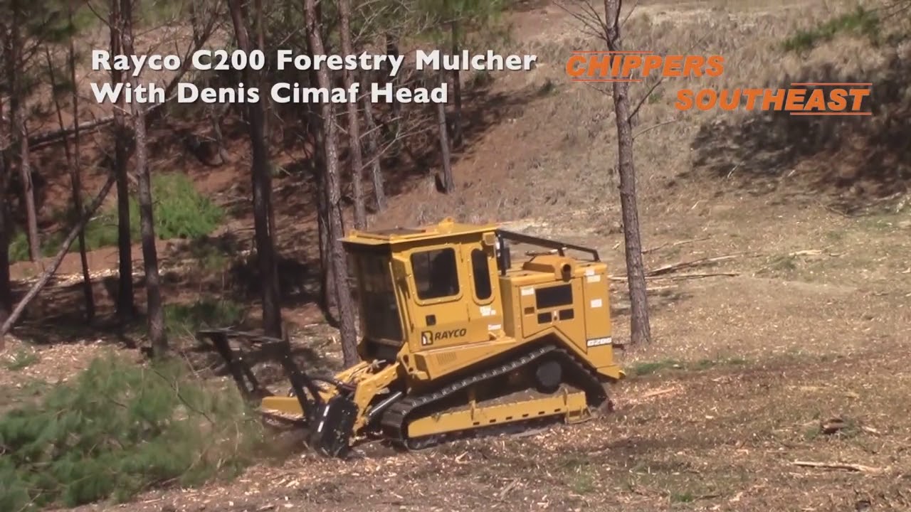 Rayco C200 Forestry Mulcher with Denis Cimaf Head - YouTube