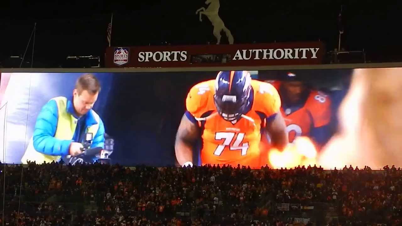 2013 Denver Broncos Offense Starting Line-up (Dec.12 @Sports Authority ...