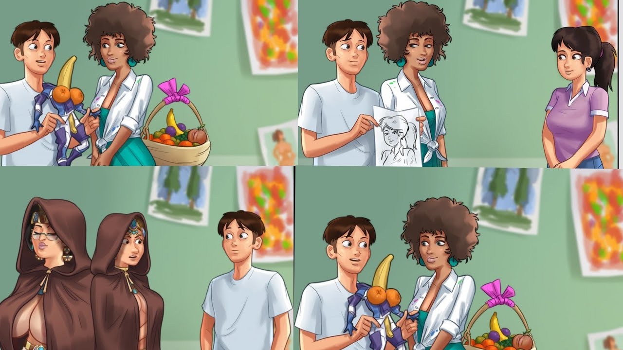 Miss Ross Full Walk Through //🤔 Summertime Saga.prat 6 / Art class ...