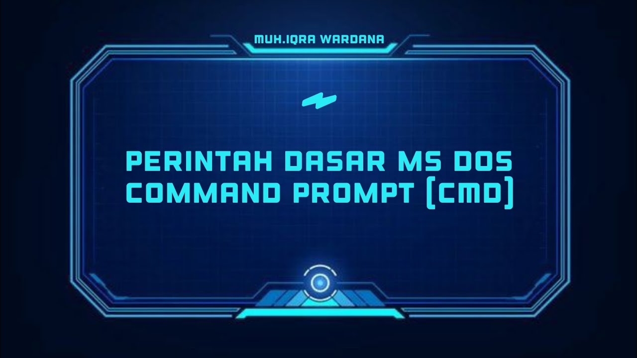 Perintah dasar MS DOS (command prompt) CMD - YouTube