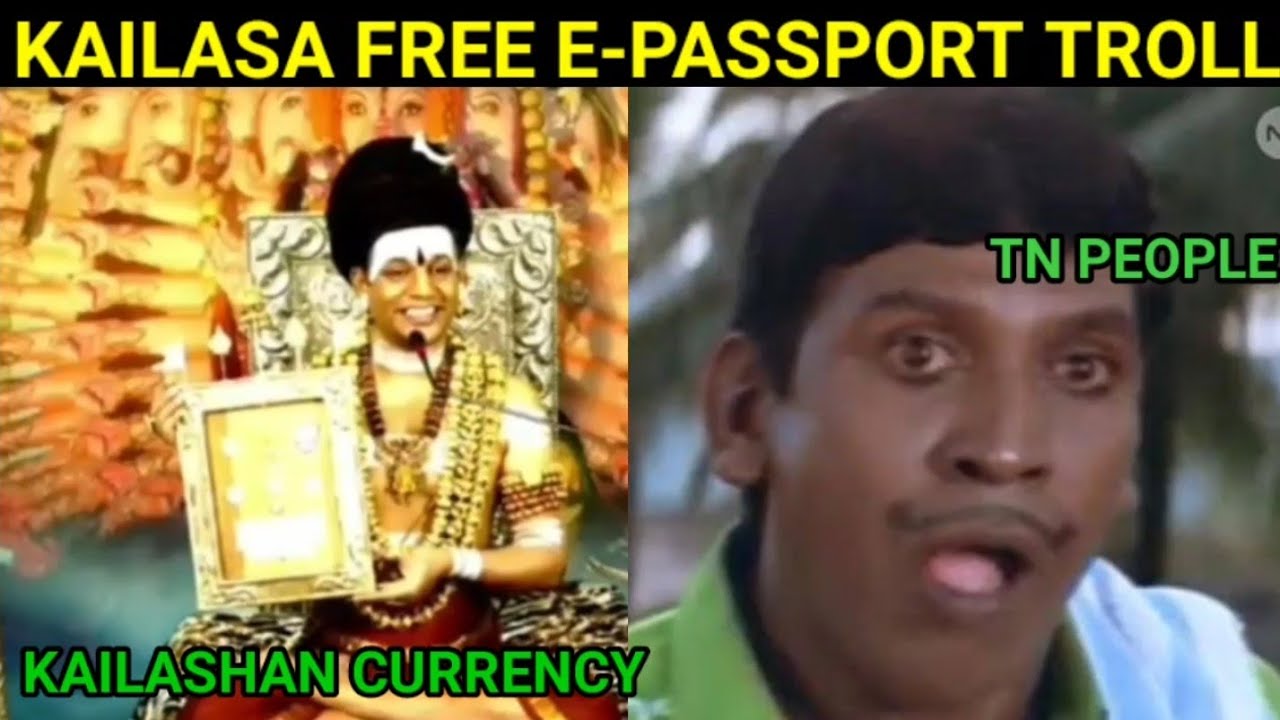 KAILASA FREE E-PASSPORT TROLL|BY KALAKALAPPU MEMES 2.0 - YouTube