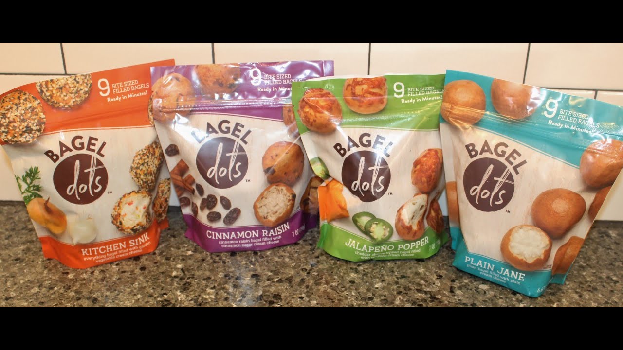 Bagel Dots: Kitchen Sink, Cinnamon Raisin, Jalapeno Popper & Plain Jane ...