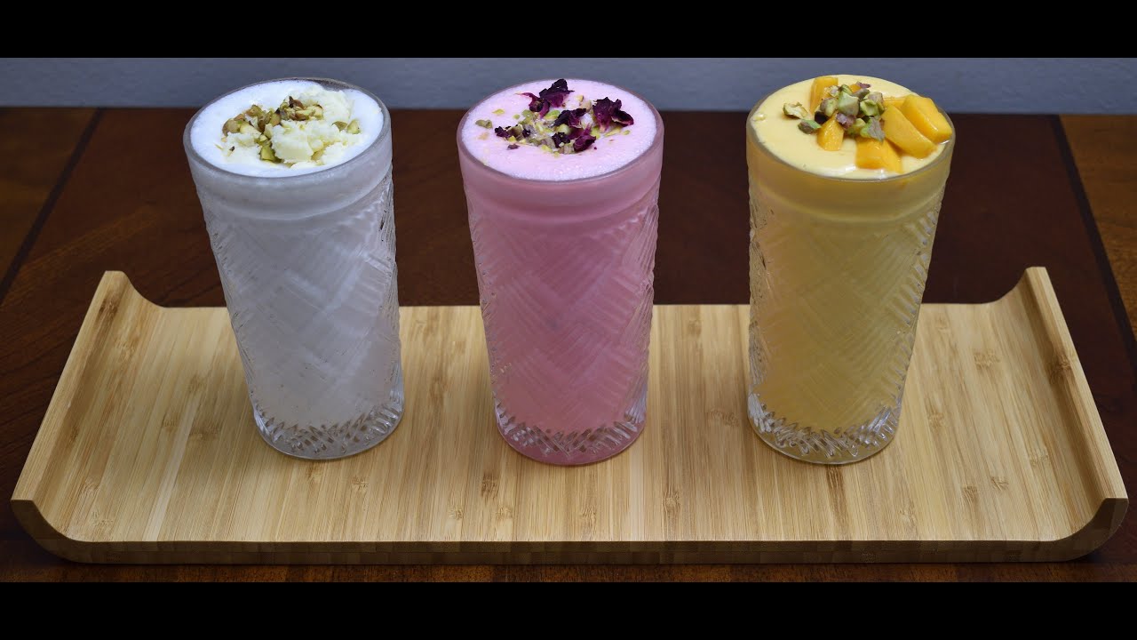 3 Types of Lassi with Special Flavors - YouTube