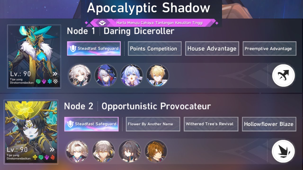 Apocalyptic Shadow Feixiao x Moze Team and FF Team~ | Honkai Star Rail ...