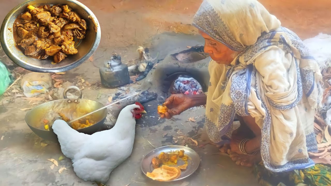 Village life rural very poor grandma cooking and eating | rural poor ...