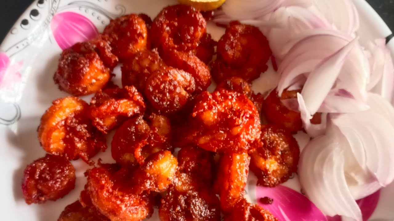 కమ్మనైన రొయ్యల పకోడా royyala pakoda simple prawns pakoda - YouTube