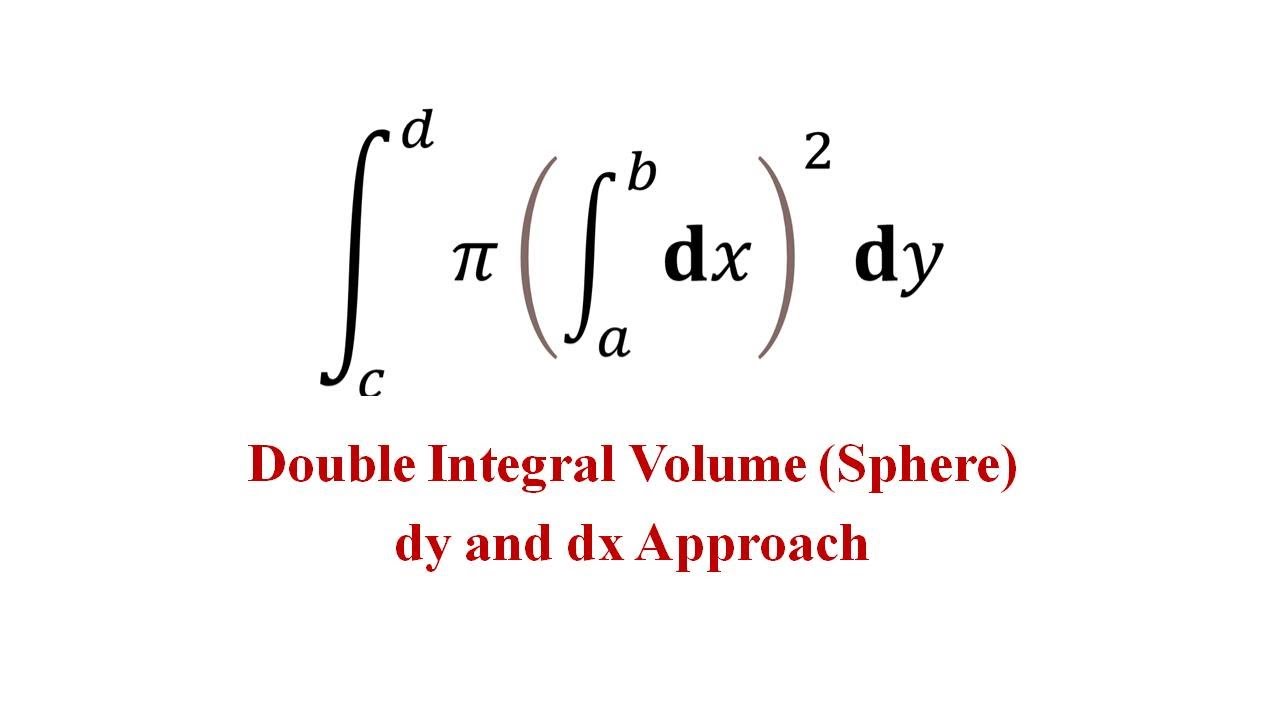 Double Integral Volumes (Sphere) - YouTube
