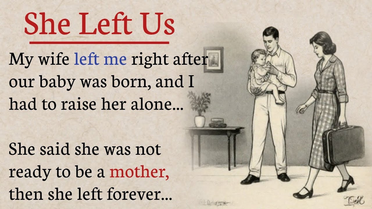 Learn English Through Stories Level 3 - She Left Us - An Emotional ...