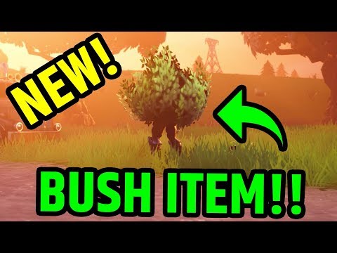 New 🌳BUSH🌳 Item in FORTNITE Battle Royale Gameplay - YouTube