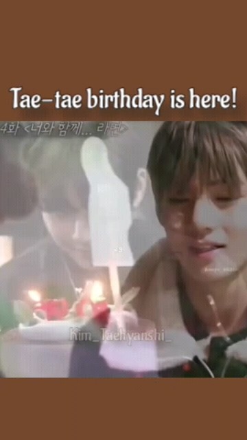 Happy Birthday Tae-tae 💜 #bts #v #birthday #taebirthday #love - YouTube