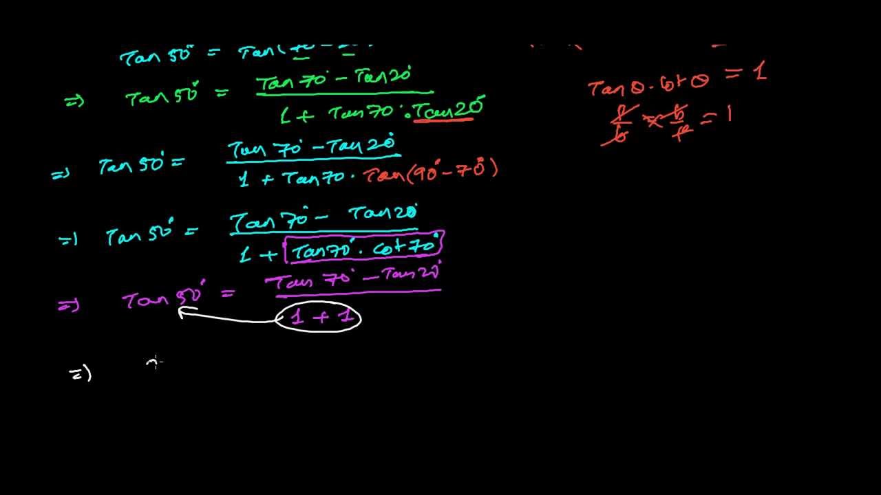 Tips to Solve Trigonometry Proving Questions - Tan(A+-B) Based - YouTube