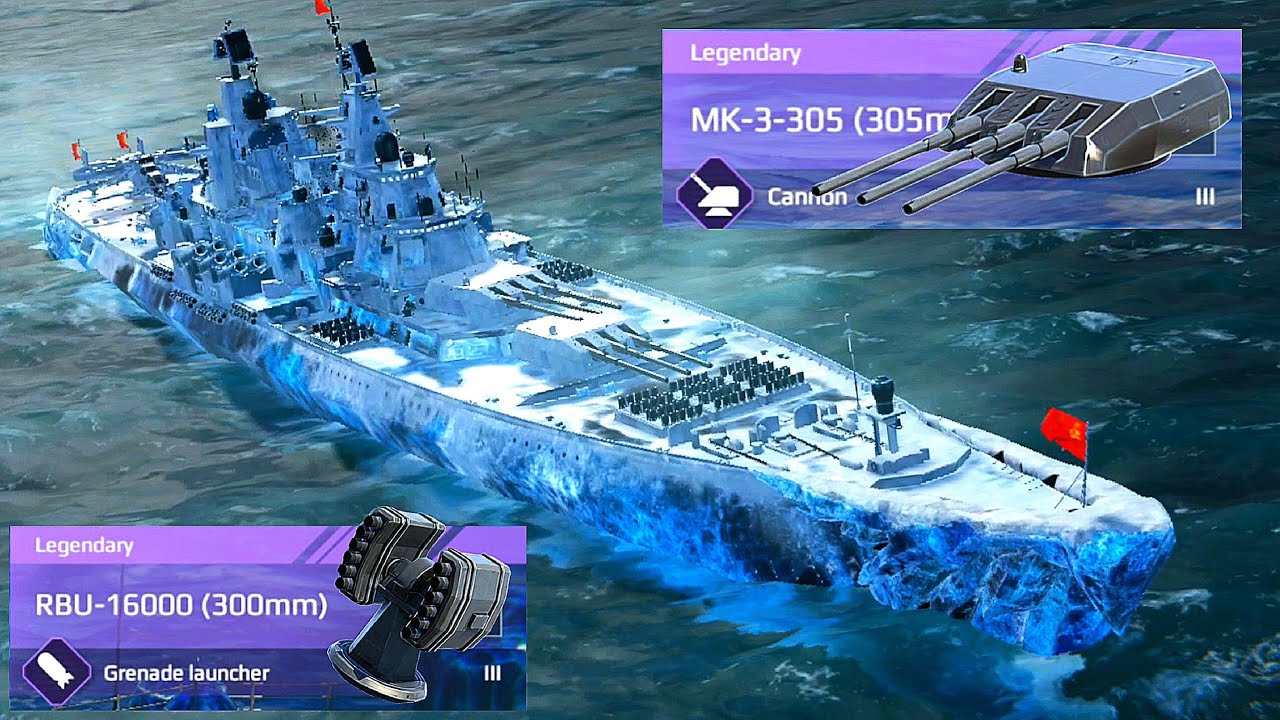 Modern Warships - RF Moscow Powerful Cannon And Grenade Launcher - YouTube