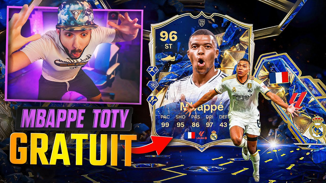 IL PACK MBAPPE TOTY DANS UN PACK GRATUIT ( LE MEILLEUR JOUEUR DU JEU ...