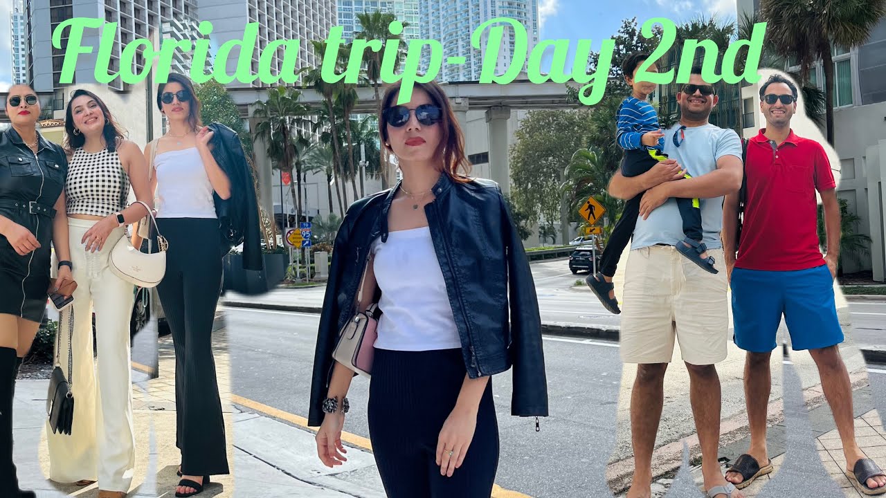 Florida trip- 2nd day | Miami Downtown & Beach with Alisha Dhakal ...