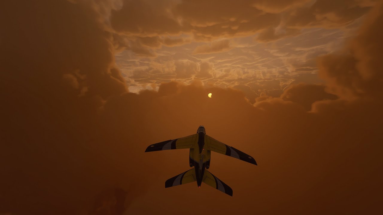 Flight Simulator: Flying a Jet Through a Thunderstorm Over France - YouTube