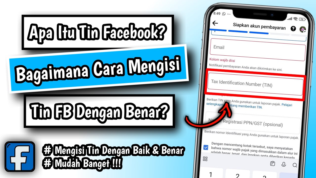 Apa Itu Nomor TIN Facebook? Bagaimana Cara Mengisi TIN Facebook Dengan ...